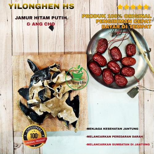 Jual Jamur Kuping Hitam Putih Ang Cho Kurma Merah Ramuan Jantung ...