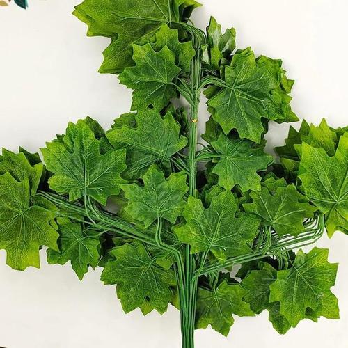 Jual Daun Maple Artificial 1 Lusin Cabang 3 Dekorasi Daun Sintetis ...
