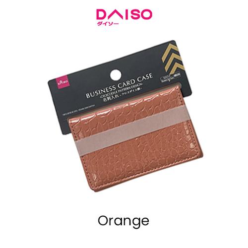 Jual Daiso Business Card Case -Crocodile pattern design- - Orange ...