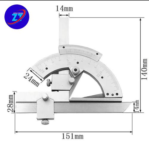 Jual Universal Bevel Protractor 0-320 Degree PRECISION Angle - Jakarta Barat - Zifaa teknik ...