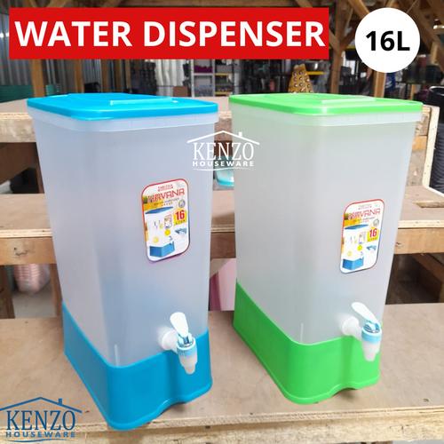 Jual Tempat Water Dispenser 16 Liter Es Buah Sirup Air Minum + Keran ...