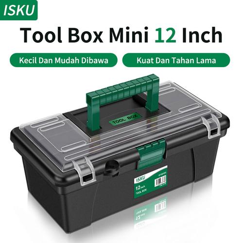 Promo ISKU tool box besar 12 inch bahan pp kotak alat kotak alat tahan ...