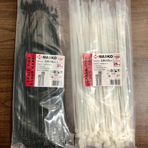 Jual MASKO KABEL TIES 25 CM / 30 CM 1 PACK ISI 100 PCS - Kota Denpasar ...