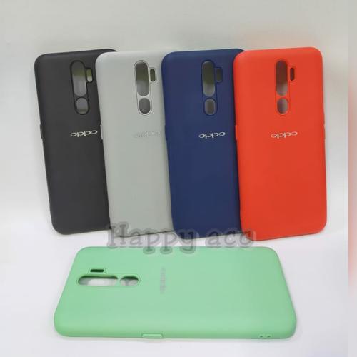 Jual Case Oppo A5 2020 Softcase Oppo A5 2020 Silicone Case Full Color - Hijau Tosca - Kota ...