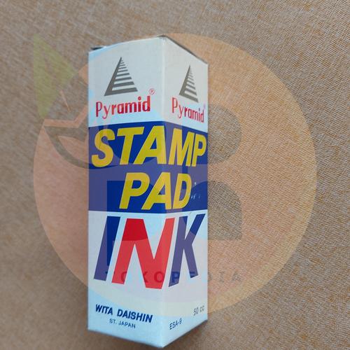 Jual Tinta Stempel Pyramid Stamp Pad Ink Refill 50 cc Hitam Hijau Black ...