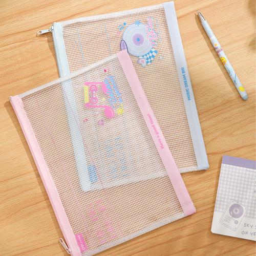 Jual ZIPPER SLETING MAP DOKUMEN SLETING A5 DELI F799 PLASTIK JARING ...