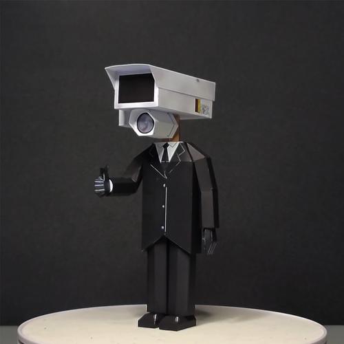 Jual 3D Papercraft Figure CameraMan Skibidi Toilet Pola Kertas DIY ...