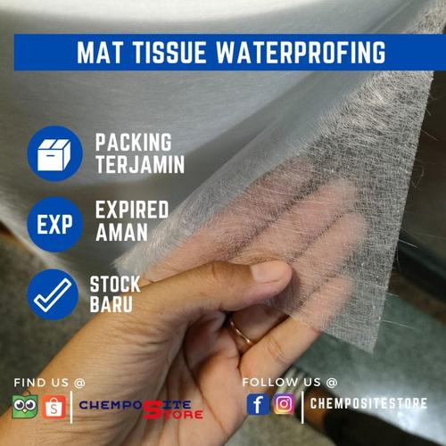 Jual kain mat tissue halus 1 meter - waterproofing - serat fiber mat ...