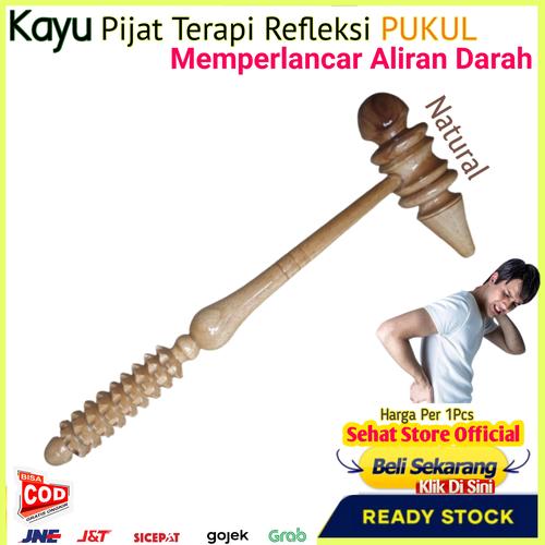 Promo Alat Pijat Dari KAYU Palu Refleksi Tangan Terapi Punggung Mijit ...