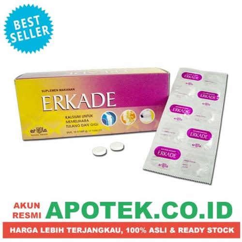Jual Erkade Box/Dus/Dos - Obat Multivitamin Kalsium Tulang Gigi - Kab ...