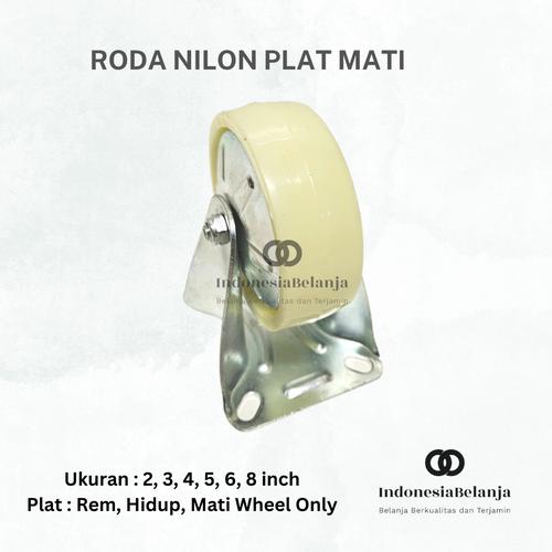 Jual Roda Nilon 4 inch Merek Ranger Germany Model Plat Mati - Jakarta ...