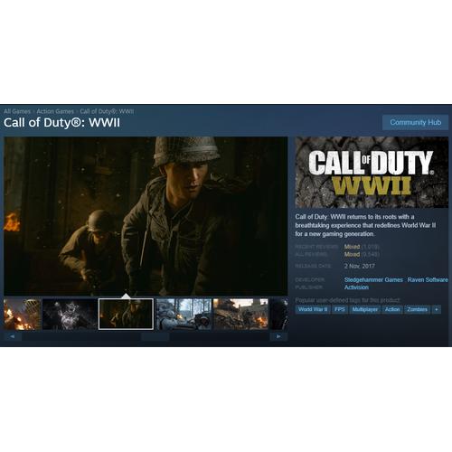 Jual CALL OF DUTY World War II (COD WW2) Multiplayer (Steam Backup ...