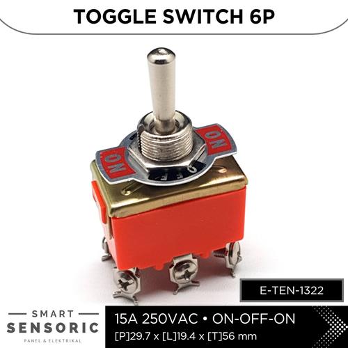 Jual On-Off-On 6 Kaki Pin JOFEN Toggle Switch Saklar Toogle 15A ...