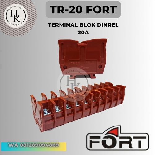 Jual Tr-20 Fort/ terminal block dinrel 20a /terminal block model kasuga ...