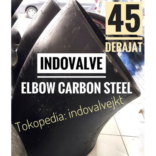 Jual Elbow 8" inch / Elbow SCH 20 8" Carbon Steel (Besi) ; 45 Derajat ...