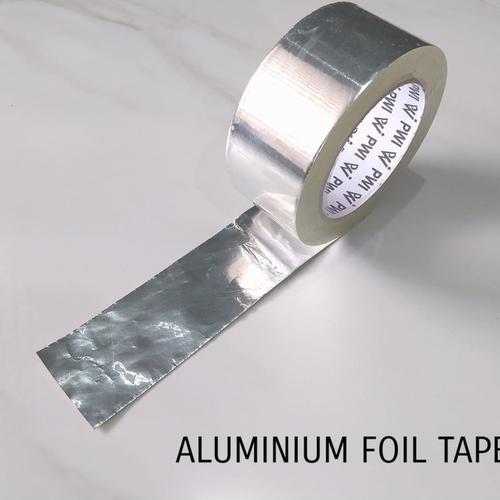 Jual Isolasi plakban Kertas Alumini Solasi Lakban Aluminium Tape 45mm X ...