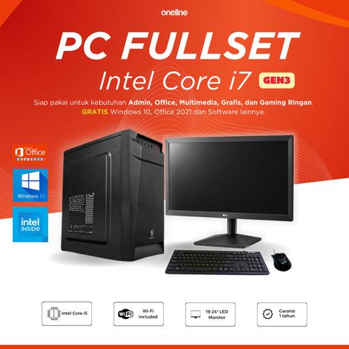 Promo PC Rakitan Fullset | Intel Core i7 3770 | SSD | Monitor | Office PC - SPC/Varro 19" Cicil ...