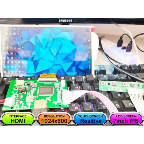 Jual LCD IPS Display Touchscren 7" HDMI 1024x600 px for Raspberry Windows - Kota Bekasi ...
