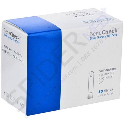 Jual BeneCheck PLUS Glucose Test Strips Bene Check Strip Gula Darah isi ...