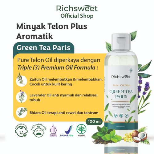 Jual Minyak Telon Plus Green Tea Paris 100 ml - Kota Bekasi - RICHSWEET ...