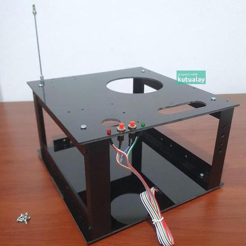 Jual Casing Komputer Akrilik Hitam Micro ATX / ITX Open Air PC Acrylic ...