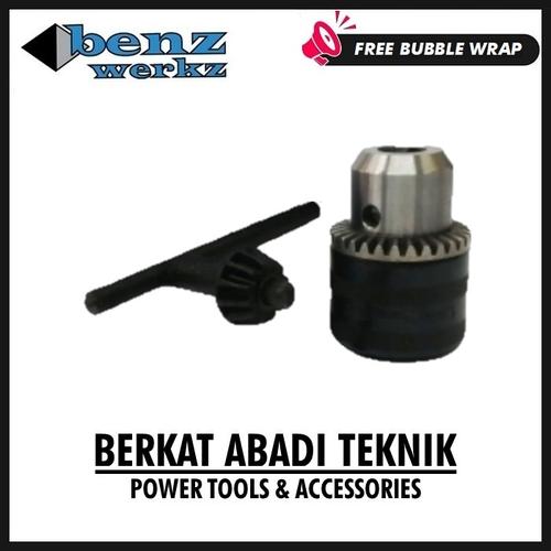 Jual BENZ Kepala Mesin Bor 13mm & 16mm Drat Drill Chuck Key Kunci Set ...