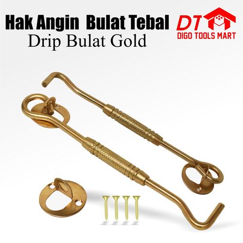 Jual Hak Angin Bulat Tebal Kuning Cantolan Penahan Jendela Window Hook ...