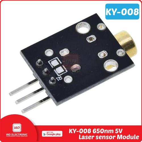 Jual KY-008 LASER DIODE MODULE LASER MODULE 650NM 5V DC - Jakarta Barat ...