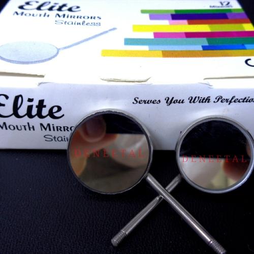 Jual ELITE DENTAL MIRROR KACA MULUT GIGI PANTULAN NORMAL PLANE - 5, 1 ...