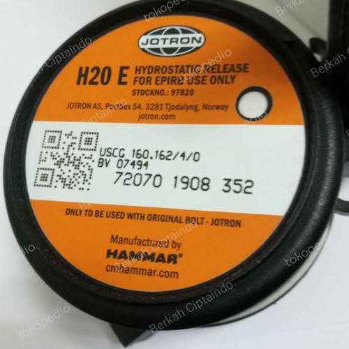 Jual HIDROSTATIC RELEASE EPIRB HRU H20 E JOTRON - Jakarta Pusat - Berkah Cipta indo_NEW | Tokopedia