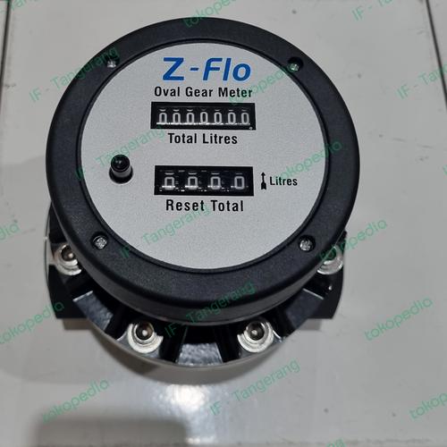 Jual Flow Meter 1.5" Z Flo Oval Gear Meter ZFLO-40 / For Fuel, Gasoline ...