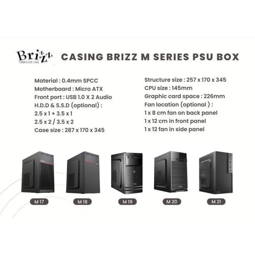 Jual CASING BRIZZ MINI CASING PC ATX PSU 500W, CASING KOMPUTER - M17 ...