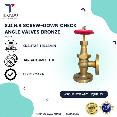Jual SDNR Screw-Down Check Angle Valves Bronze Type JIS 5K 16K - 5K ...