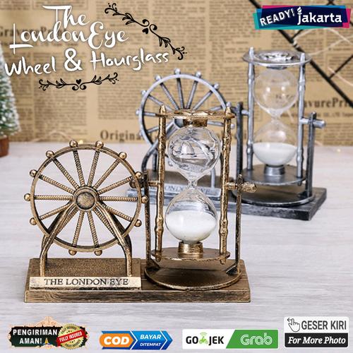Jual Hiasan Pajangan Hourglass Wheel Jam Pasir Menara Eiffel Street ...