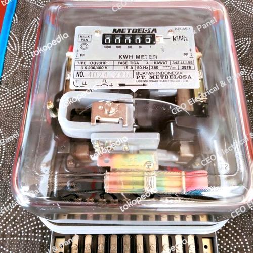 Jual Kwh Meter 3P SINGLE TARIF CT/5A OQ93HP METBLOSA KWH MTER ANALOG ...