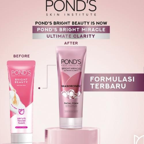 Jual Ponds facial foam 100 g pink Hitam hijau biru anti bacterial pure ...