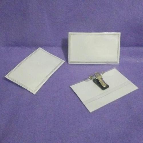 Jual Name Tag Multi - Tanda Peserta + Peniti + Jepit buaya - Kota ...