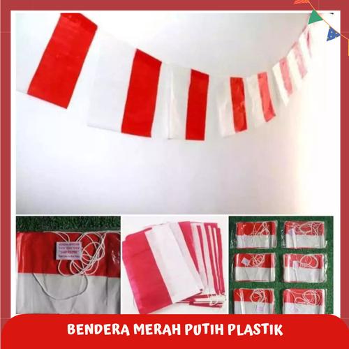 Jual Bendera Merah Putih Plastik isi 100 pcs Bendera Kemerdekaan ...