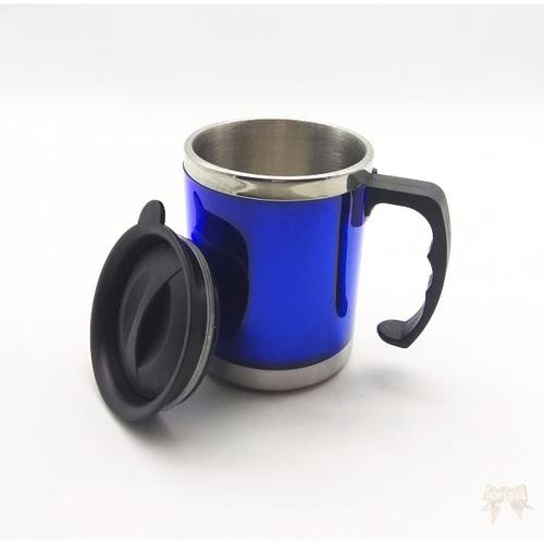 Jual [BIRU] Termos Mug Warna 450ml / Gelas Stainless Plastik Tumbler ...