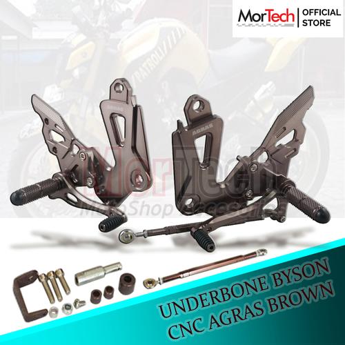 Jual Footstep - Foot Step depan - Underbone Byson CNC Agras Brown - Kab ...