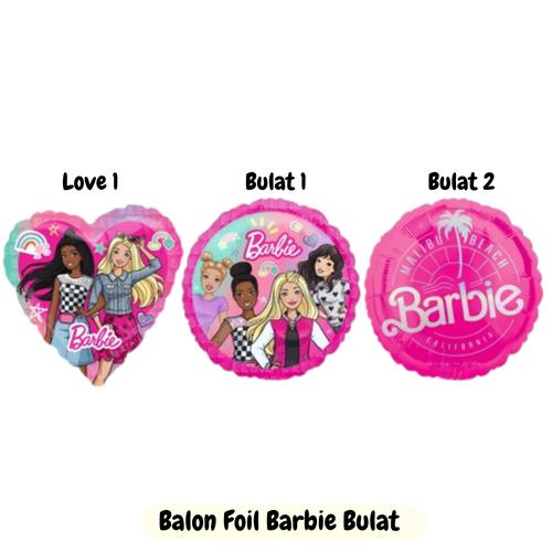 Promo Balon Foil Karakter Barbie Bentuk Bulat dan Love - Bulat 1 - Kota ...