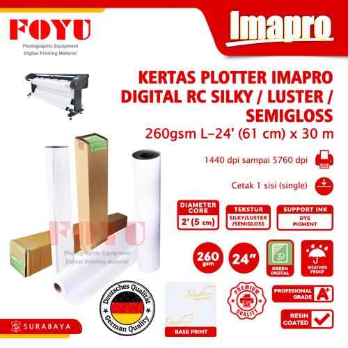 Jual Kertas Foto Inkjet Imapro Green Digital RC Silky Luster 260g L-24'x30m - Kota Surabaya ...
