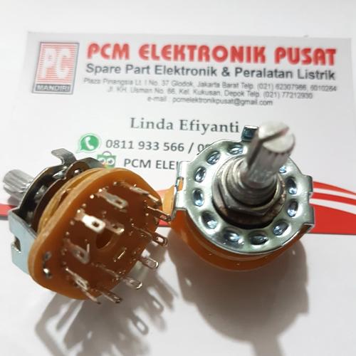 Jual ROTARY SELECTOR SWITCH 3 POLE 4 POSISI 3X4 kualitas Alpha ( bagus ...