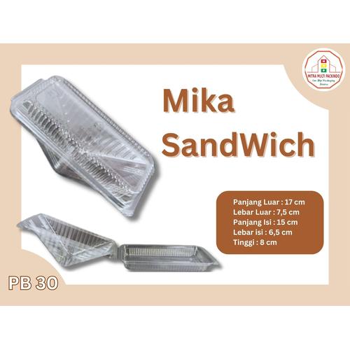 Jual Mika Segitiga | Mika Sandwich/Mika Roti Tawar/Fruit Sando Isi 50 ...