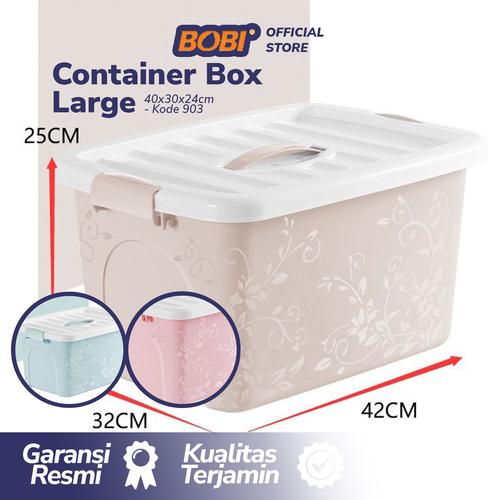 Jual Container Box Storage Besar 42*32*25CM - Kontainer Box Penyimpanan ...