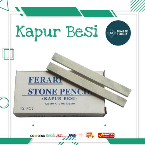 Jual FERARI Kapur Besi Putih / Plate Stone Pencil Ferrari Pensil Tulis ...