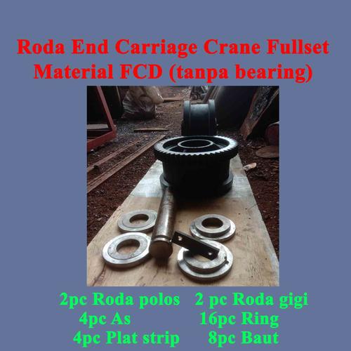 Jual Roda End Carriage Crane/hoist Saddle Wheels FCD tersedia M4, M5 ...