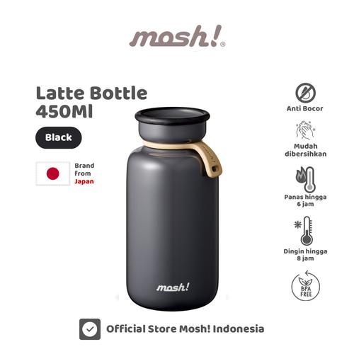 Jual Mosh Bottle Latte Tumbler Botol Minum Termos Stainless 450ML BLACK - Jakarta Timur - Mosh ...