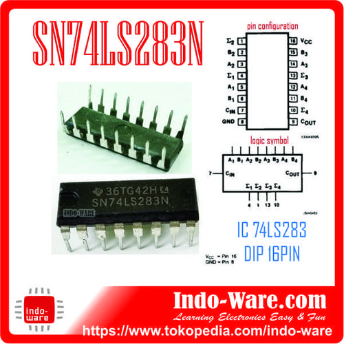 Jual 74LS283 IC 74 LS 283 74283 - Kota Semarang - indo-ware | Tokopedia