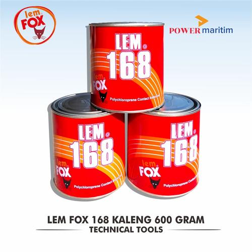 Jual Lem Fox 168 Kaleng 600 Gram Lem Hpl dan Sepatu Serbaguna Kaleng ...
